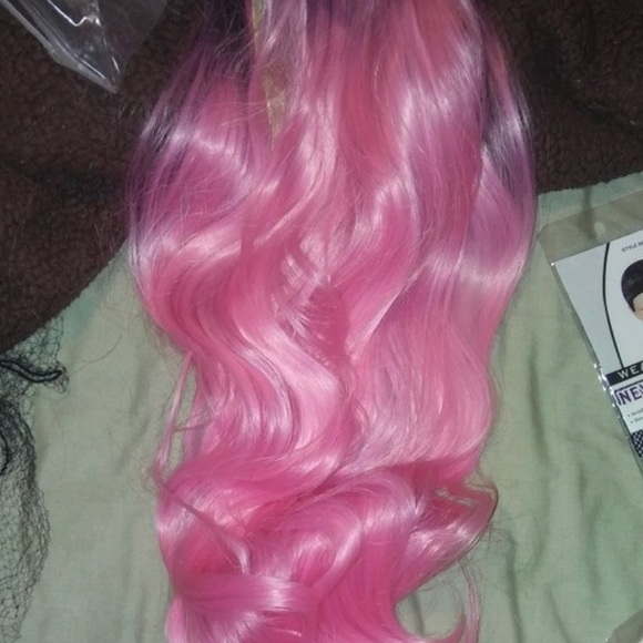 Accessories | Kami Pink Ombr Wig Nwt | Poshmark